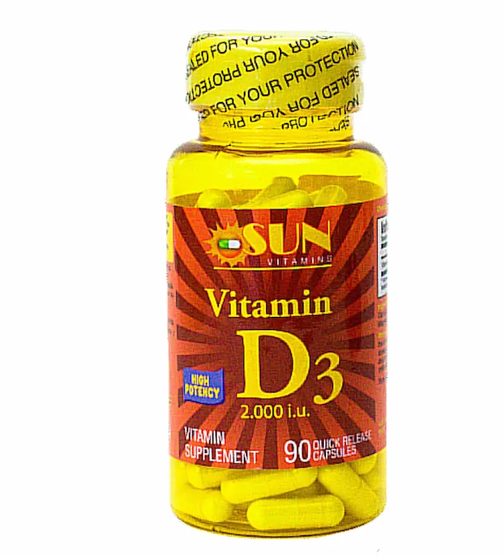 SUN VITAMINS VITAMINA D3 2000 IU - Fitsi!