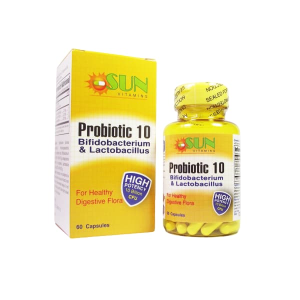 SUN VITAMINS PROBIOTICOS 600 MG - Fitsi!