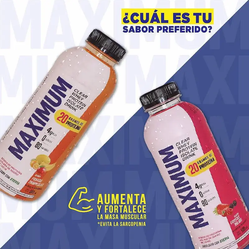 MAXIMUM PROTEIN BEBIDAS 500 ML POR UNIDAD - Fitsi!
