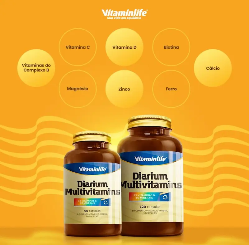 VITAMINLIFE DIARIUM MULTIVITAMIS 60 CAPS - Fitsi!