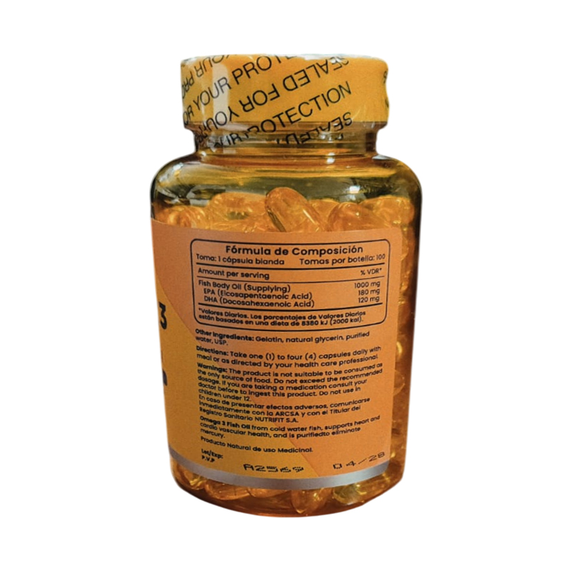 SUN VITAMINS OMEGA 3 100 CAPS - Fitsi!